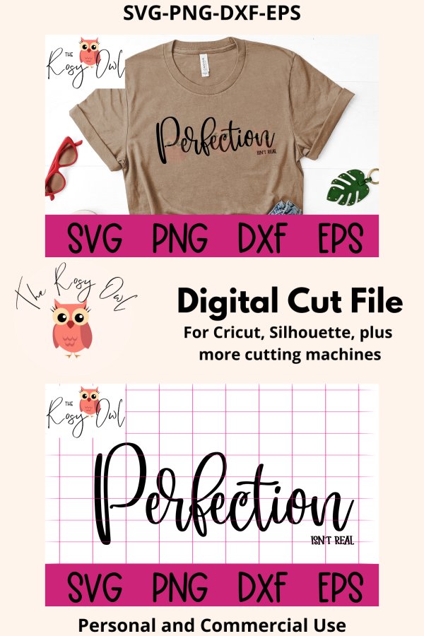 Perfection Isn't Real SVG | Self-Care SVG
