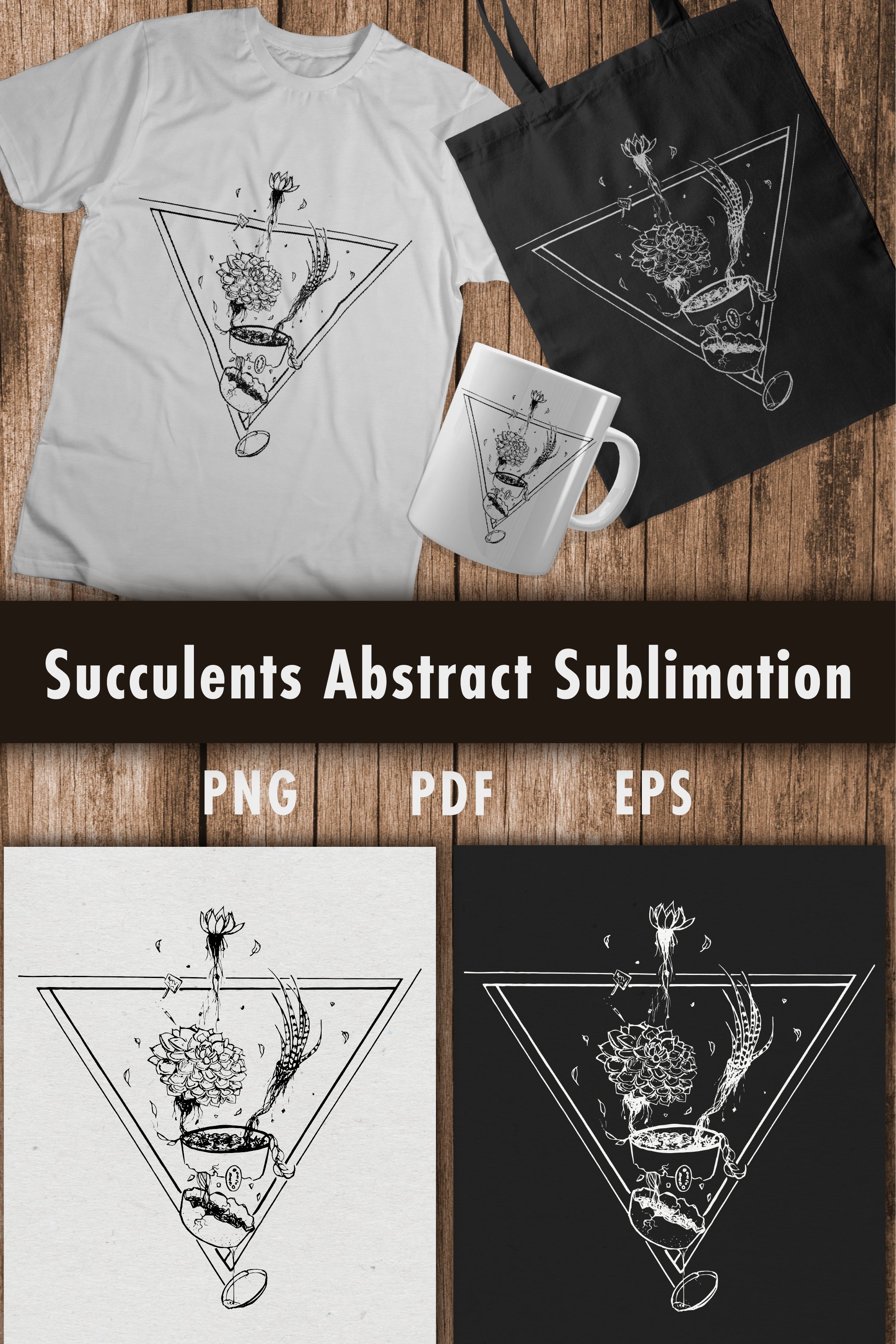 Succulents Abstract Sublimation