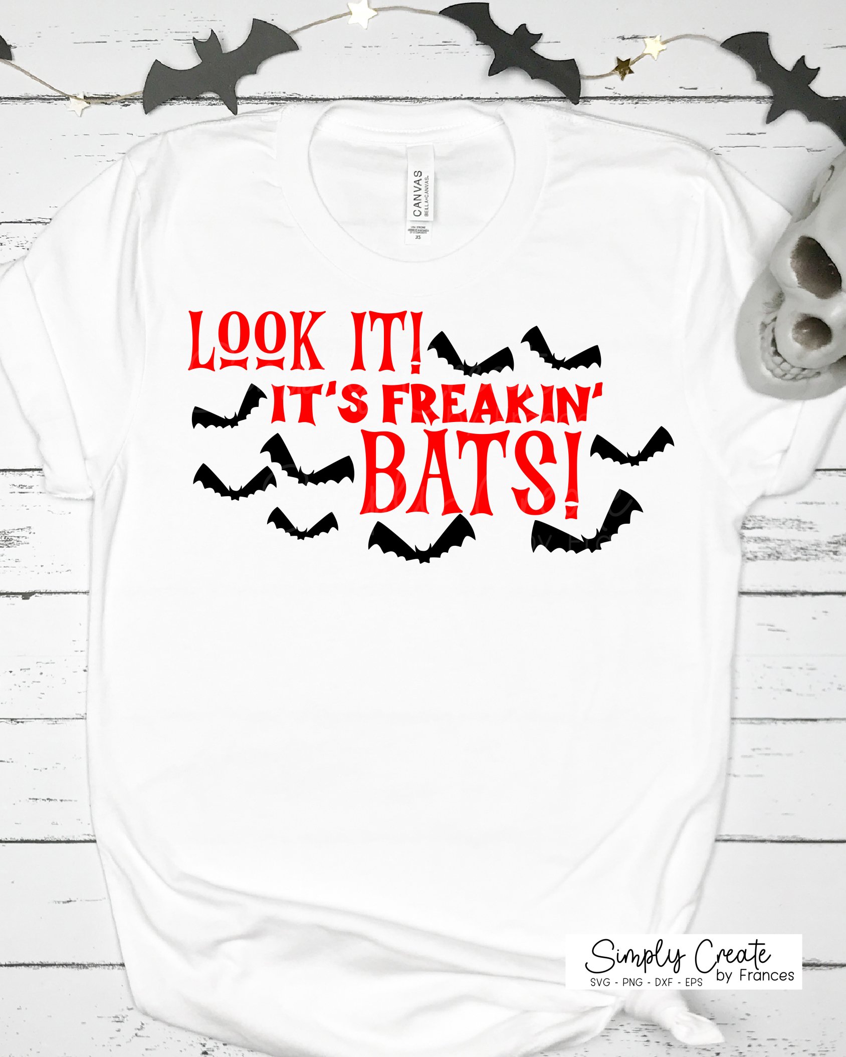 Freakin' Bats SVG, Funny Halloween, Bats, Spooky Time
