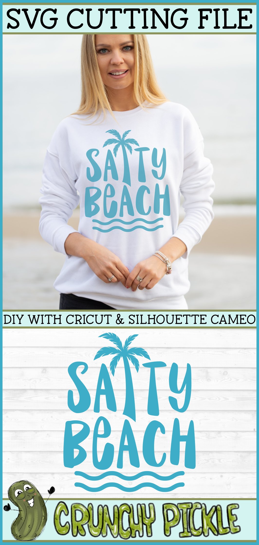 Salty Beach SVG File (1328235)