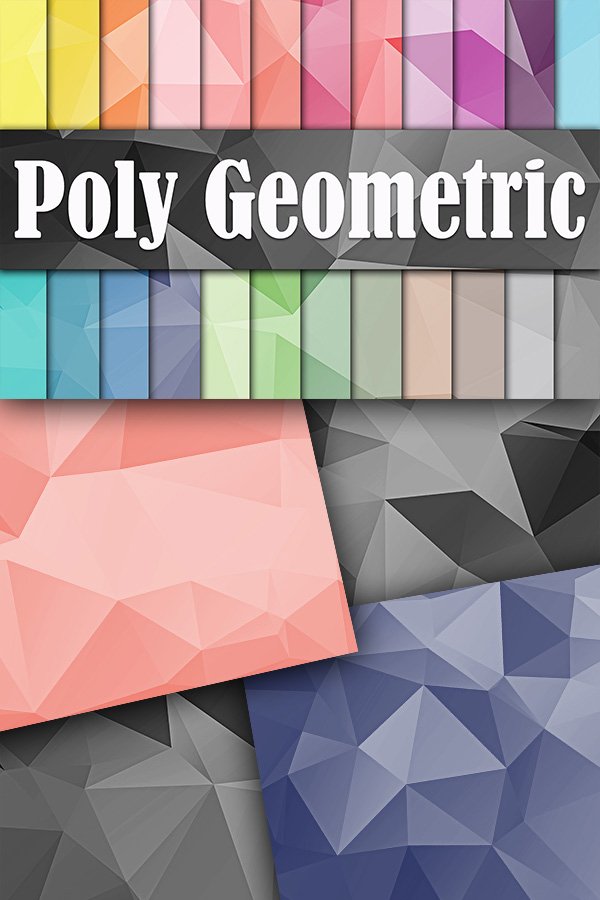 Poly Geometric Digital Paper (37522)
