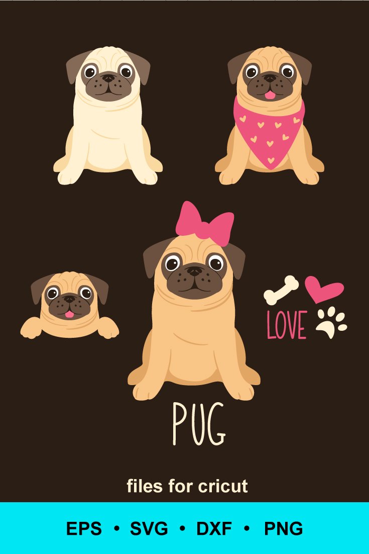 Pug | Cute Dog | Vector Clip Art