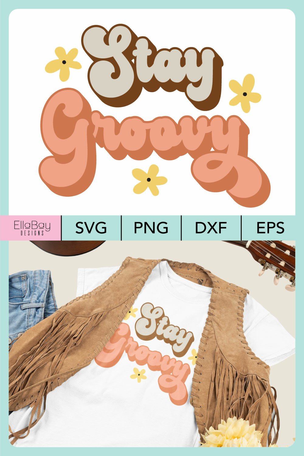 Boho Stay Groovy SVG | Hippie SVG