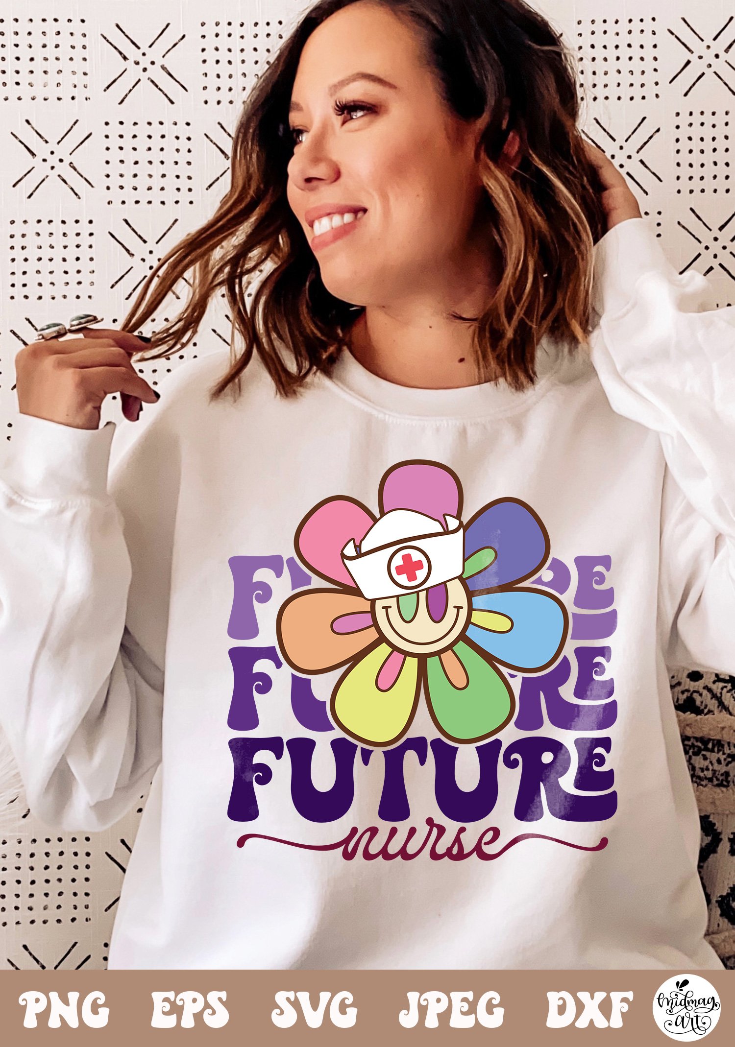 Future Nurse Png svg, lightning bolt Sublimation Design