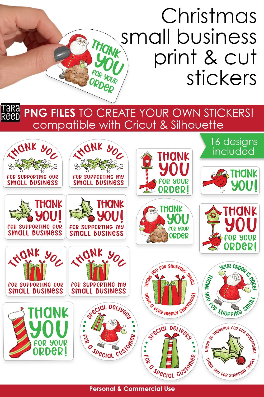 Small Business Stickers for Christmas