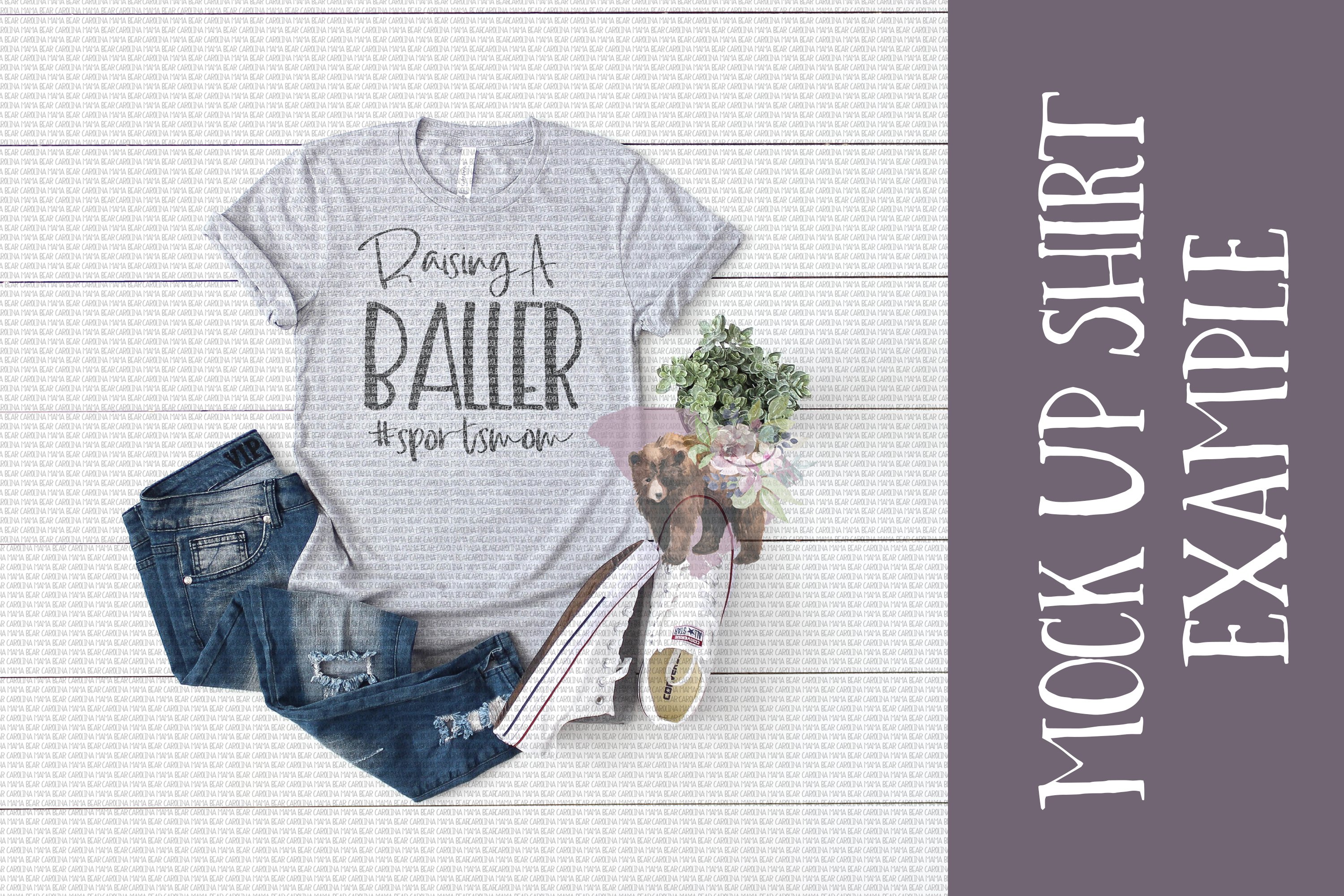 Raising A Baller Sports Mom DXF SVG Cut File / Sub File