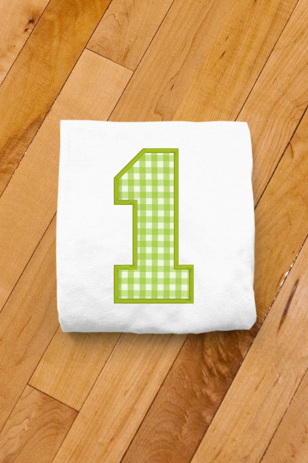 Varsity Number 1 Applique Embroidery File