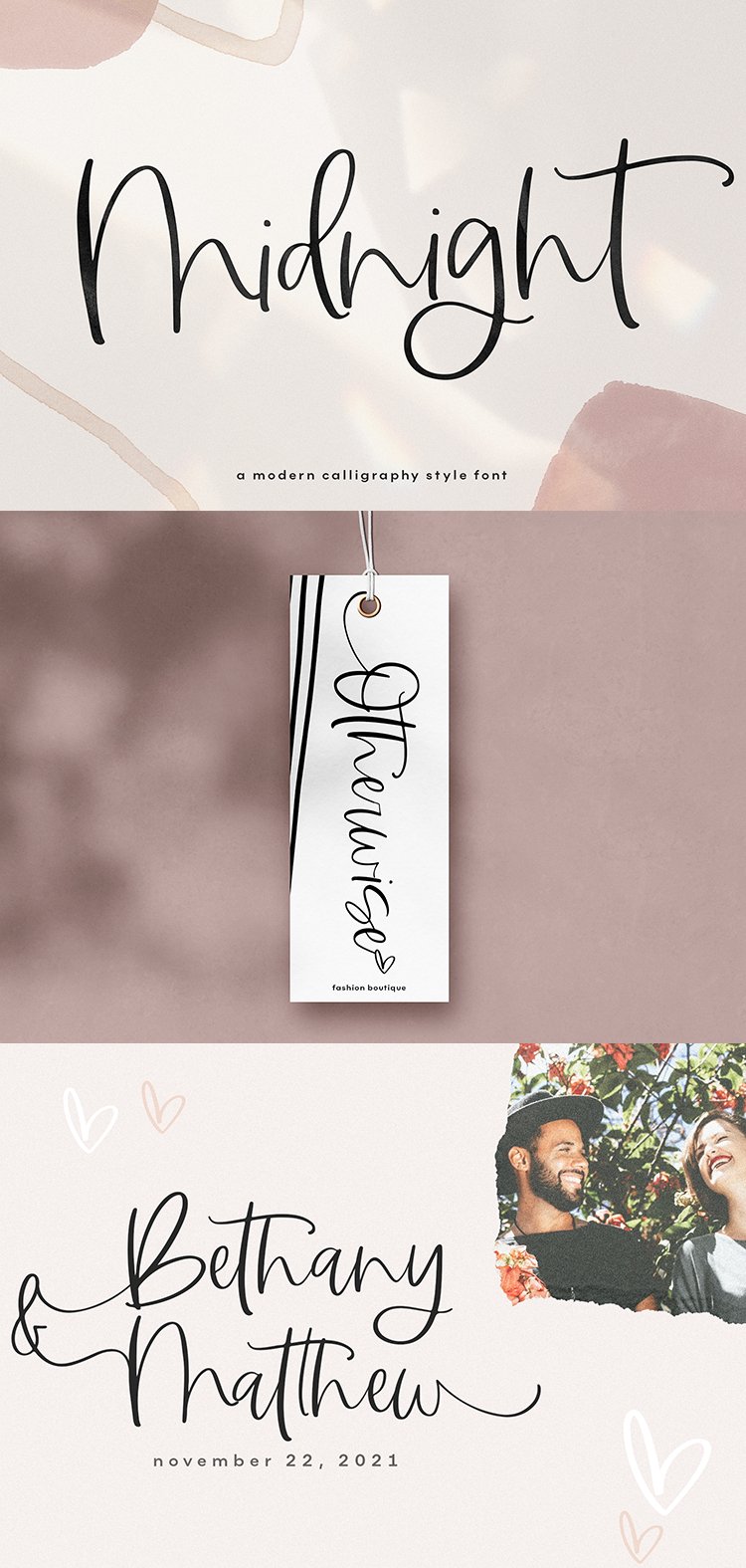 Midnight - Handwritten Script Font