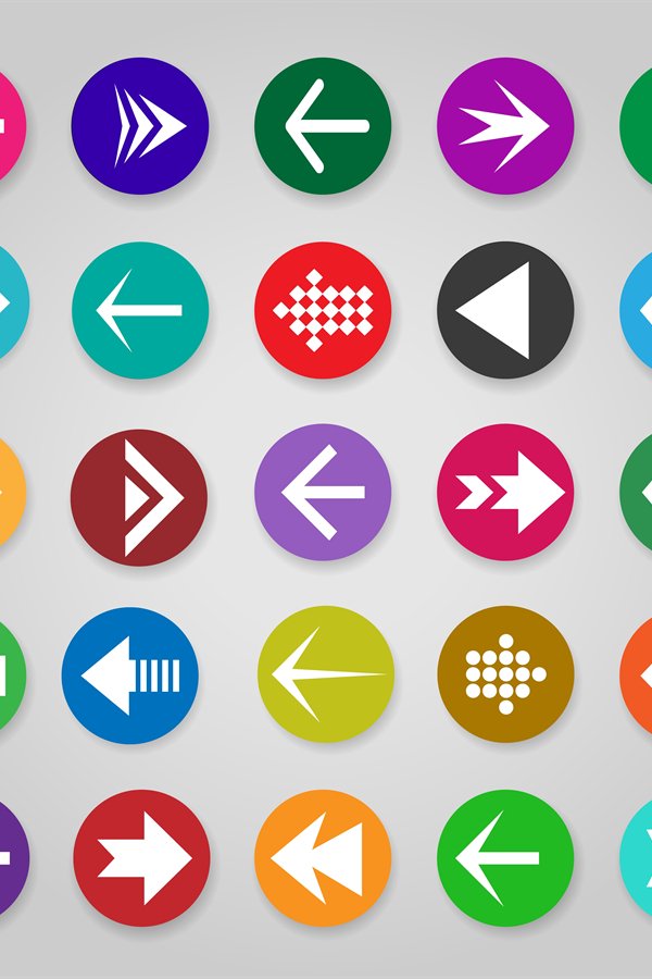Website arrow buttons