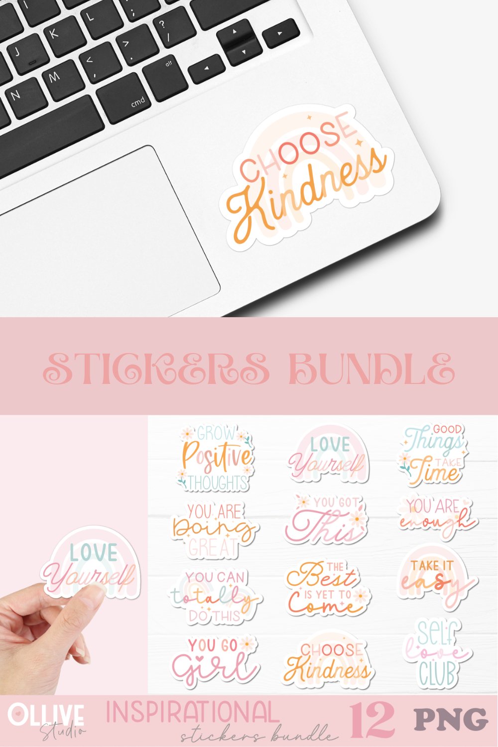Inspirational Sticker Bundle | Inspirational PNG