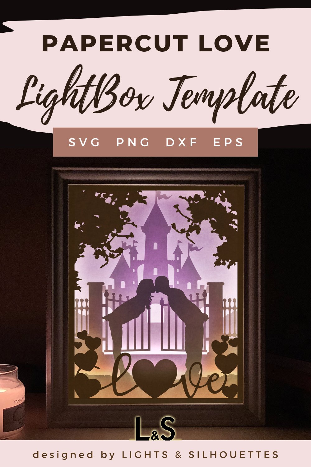 Love Shadow Box | Valentine 3D Layered SVG