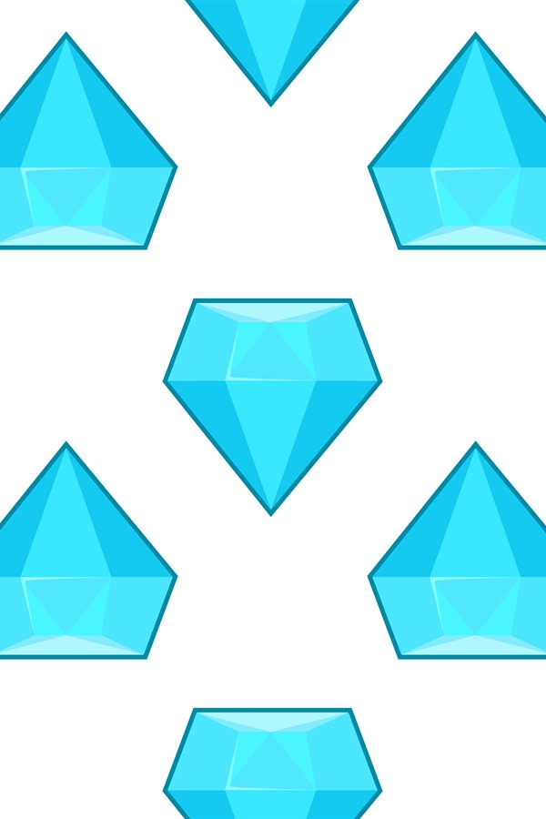 Vector blue diamonds seamless pattern (821427)