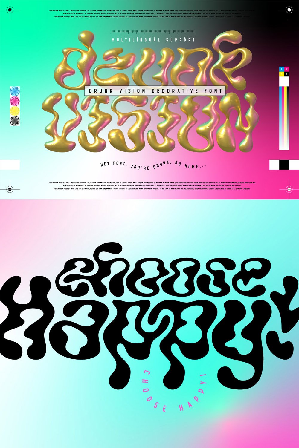 Drunk Vision - Creative Font