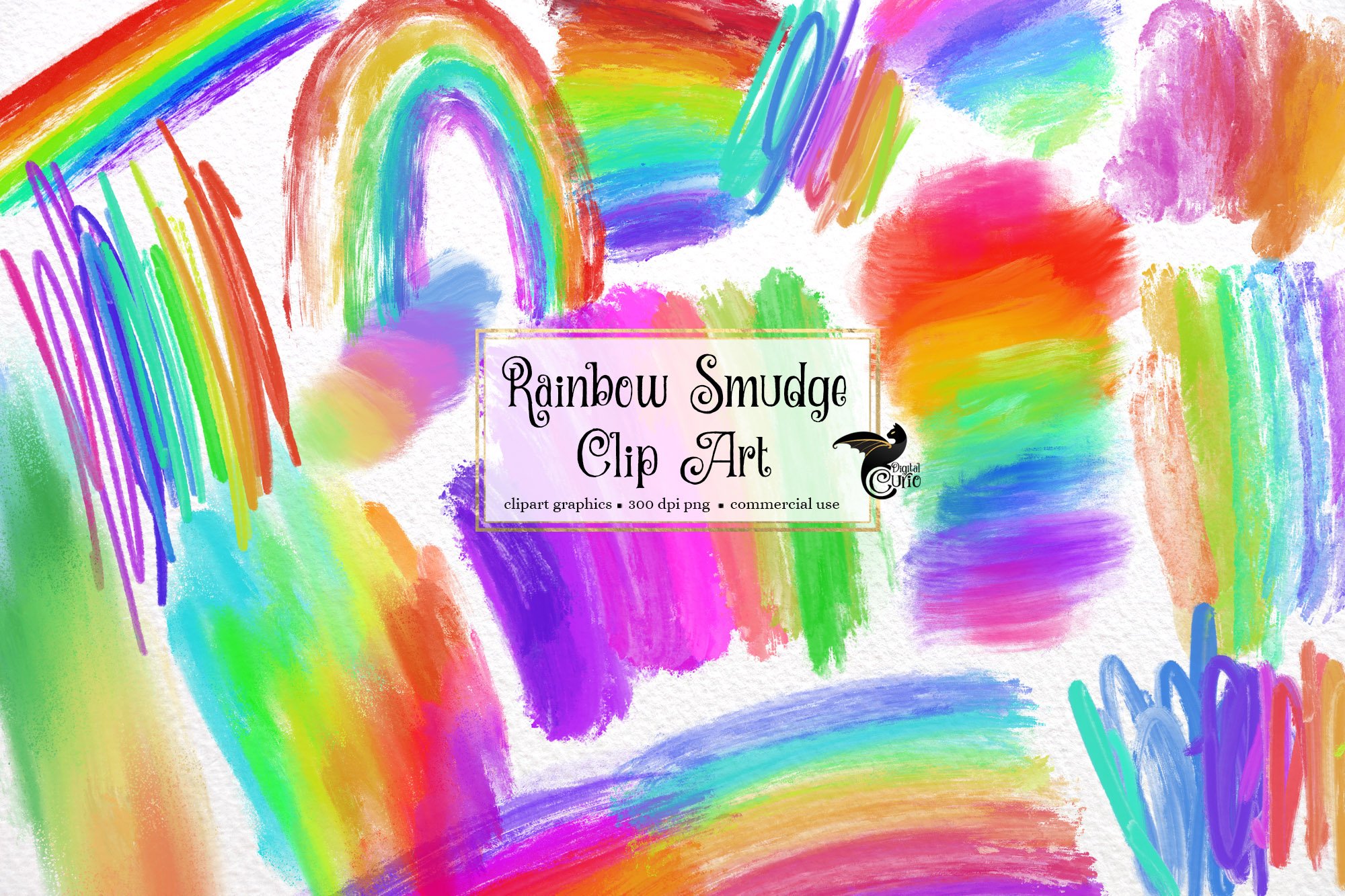 Rainbow Smudge clipart