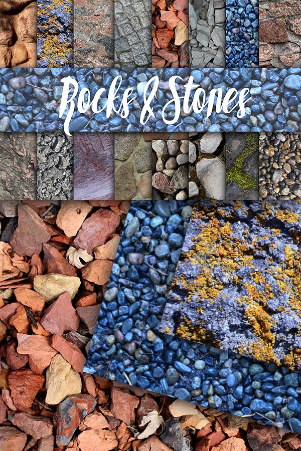 Rock and Stone Textures Digital Paper