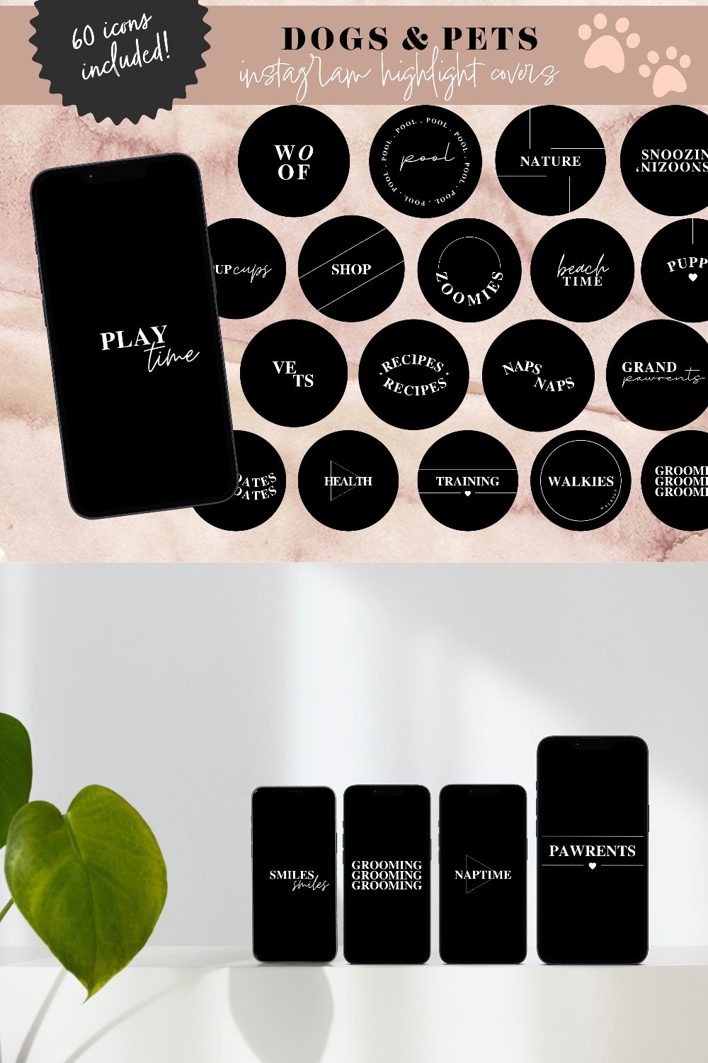 dogs pets instagram highlight covers