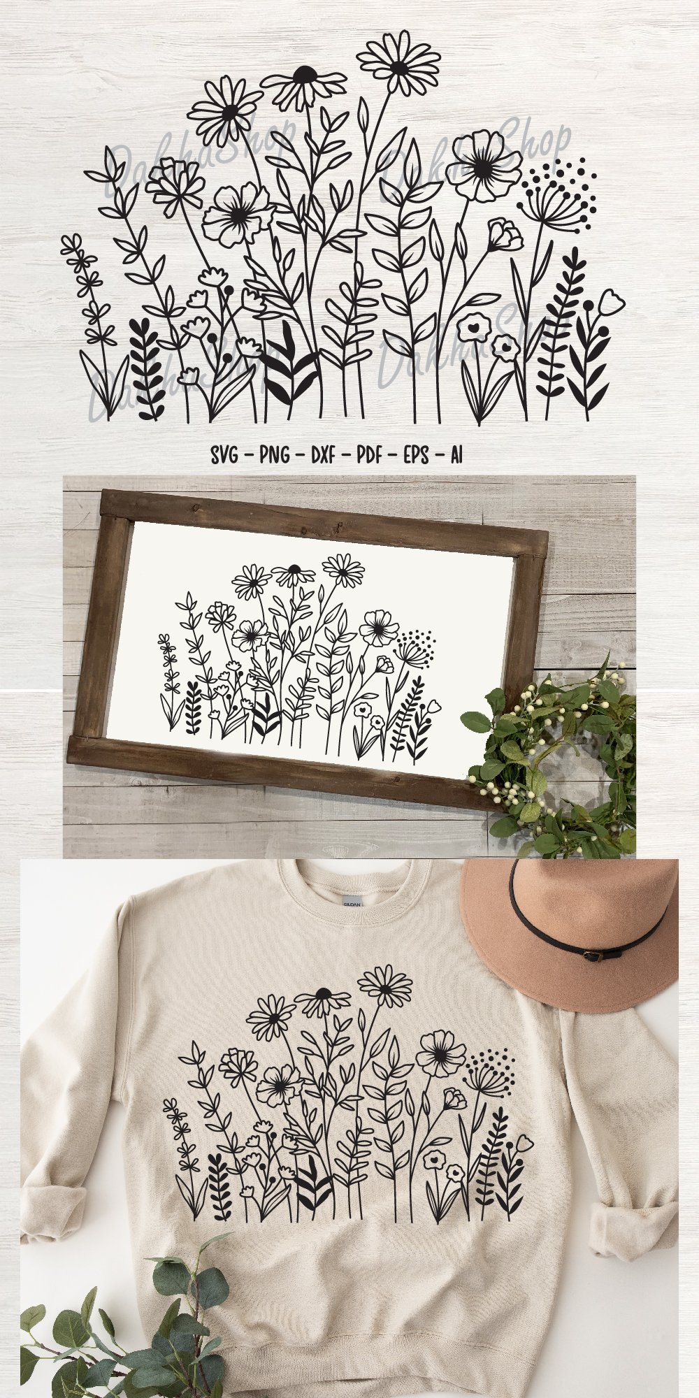 Wildflower Blooming Svg, Flower Svg, Flower (2234083)