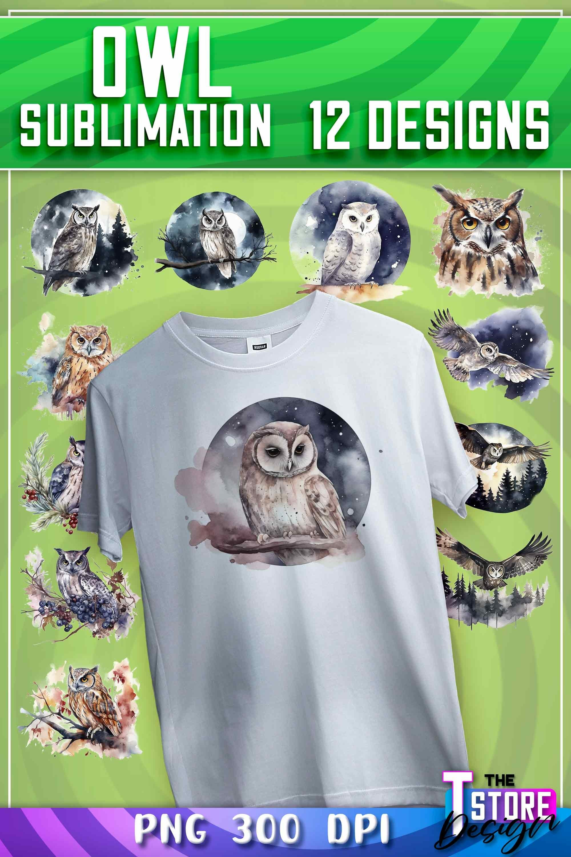 Owl Sublimation Bundle|Night Owl Sublimation Design|PNG File