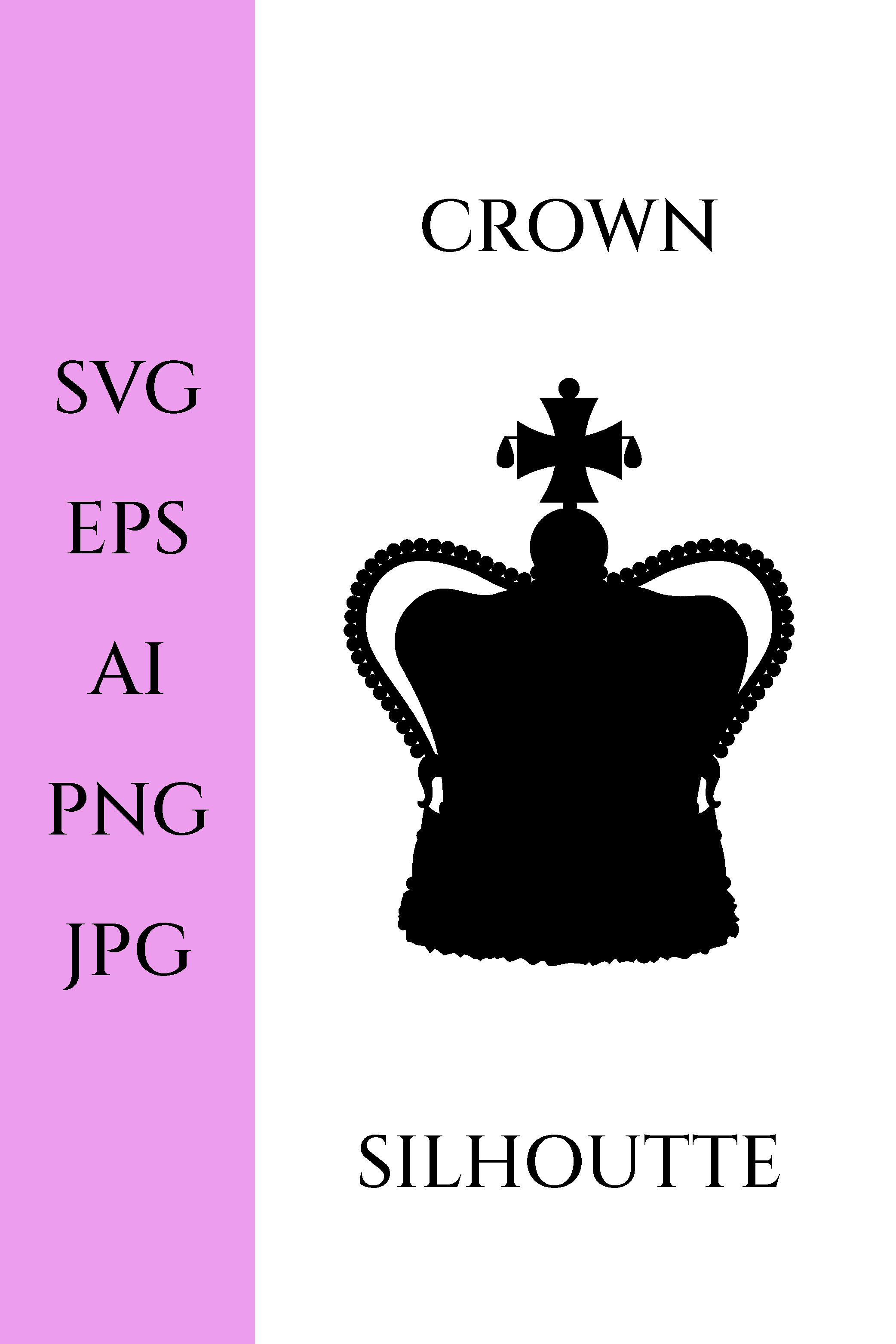 Crown Svg Silhouette Royal Sublimation Design