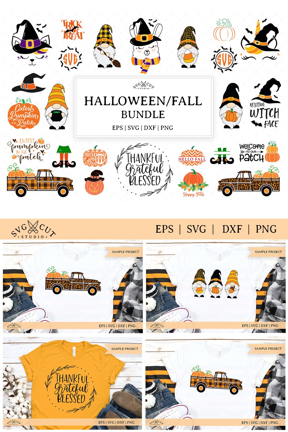 Halloween Fall SVG bundle for Crafters