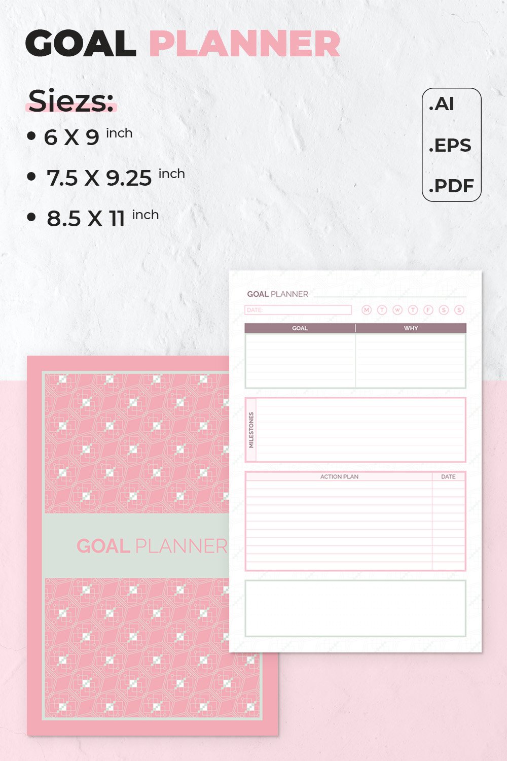 Goal Planner | Printable Template (2342623)