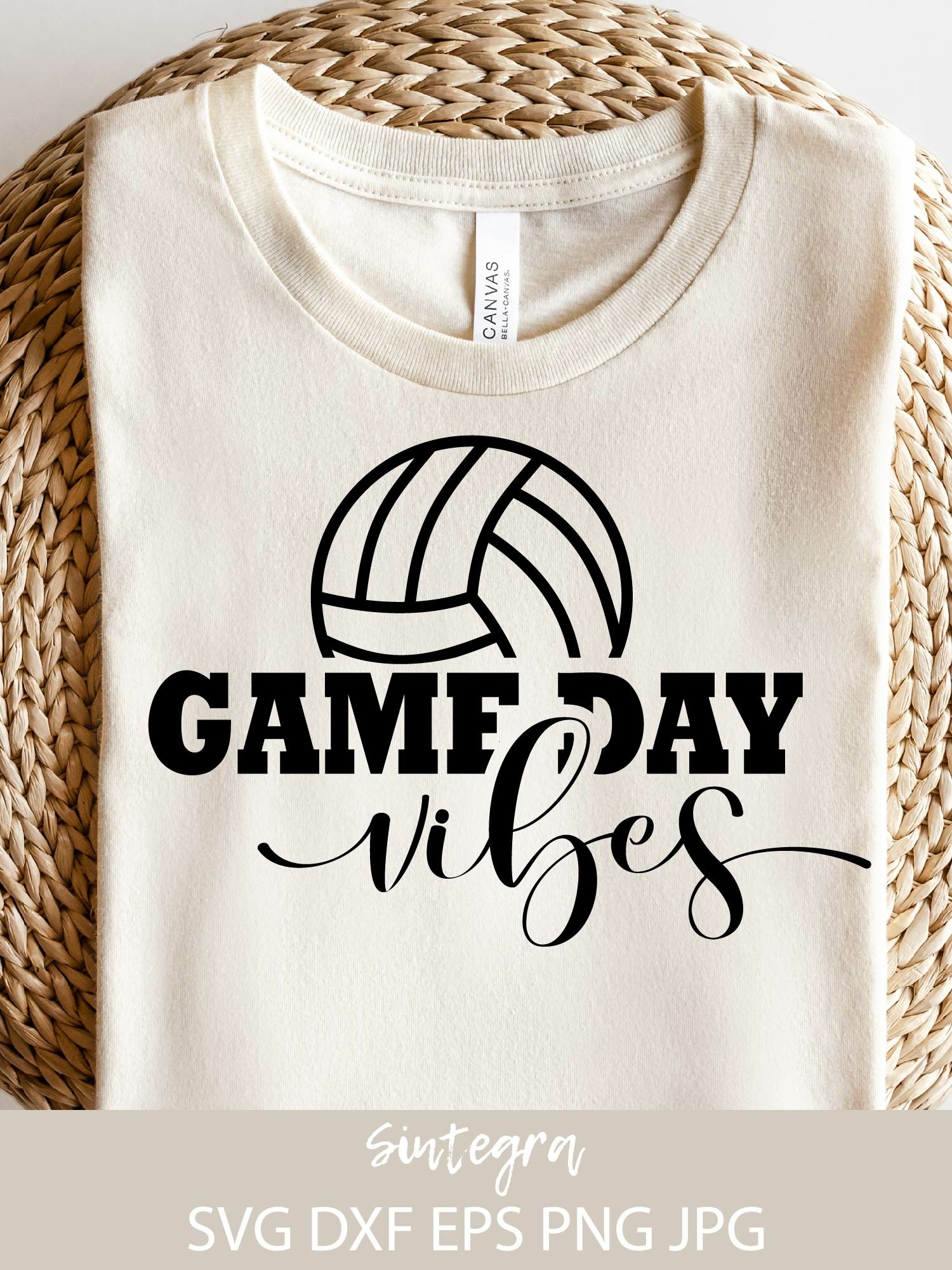Game Day Vibes SVG, Volleyball SVG