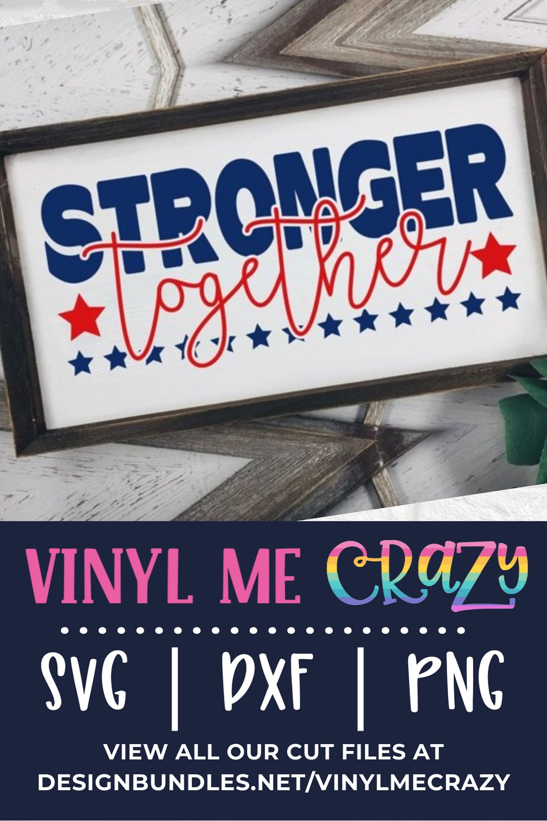 Stronger Together DXF SVG PNG