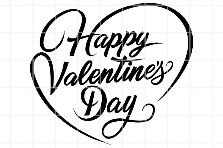 Happy Valentines Day SVG. Romance cut file. Heart (1184623)