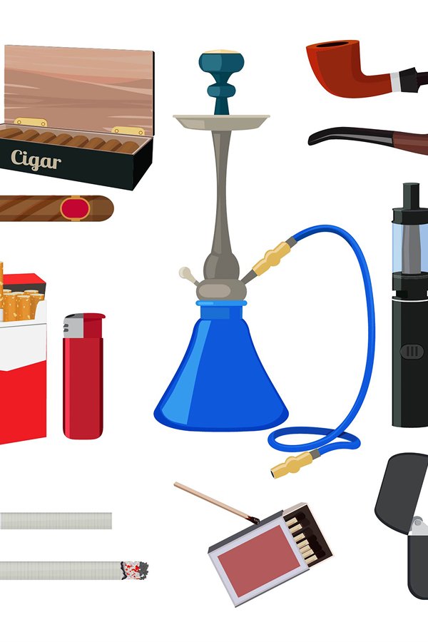 Hookah, tobacco, cigarette and other different tools for smo