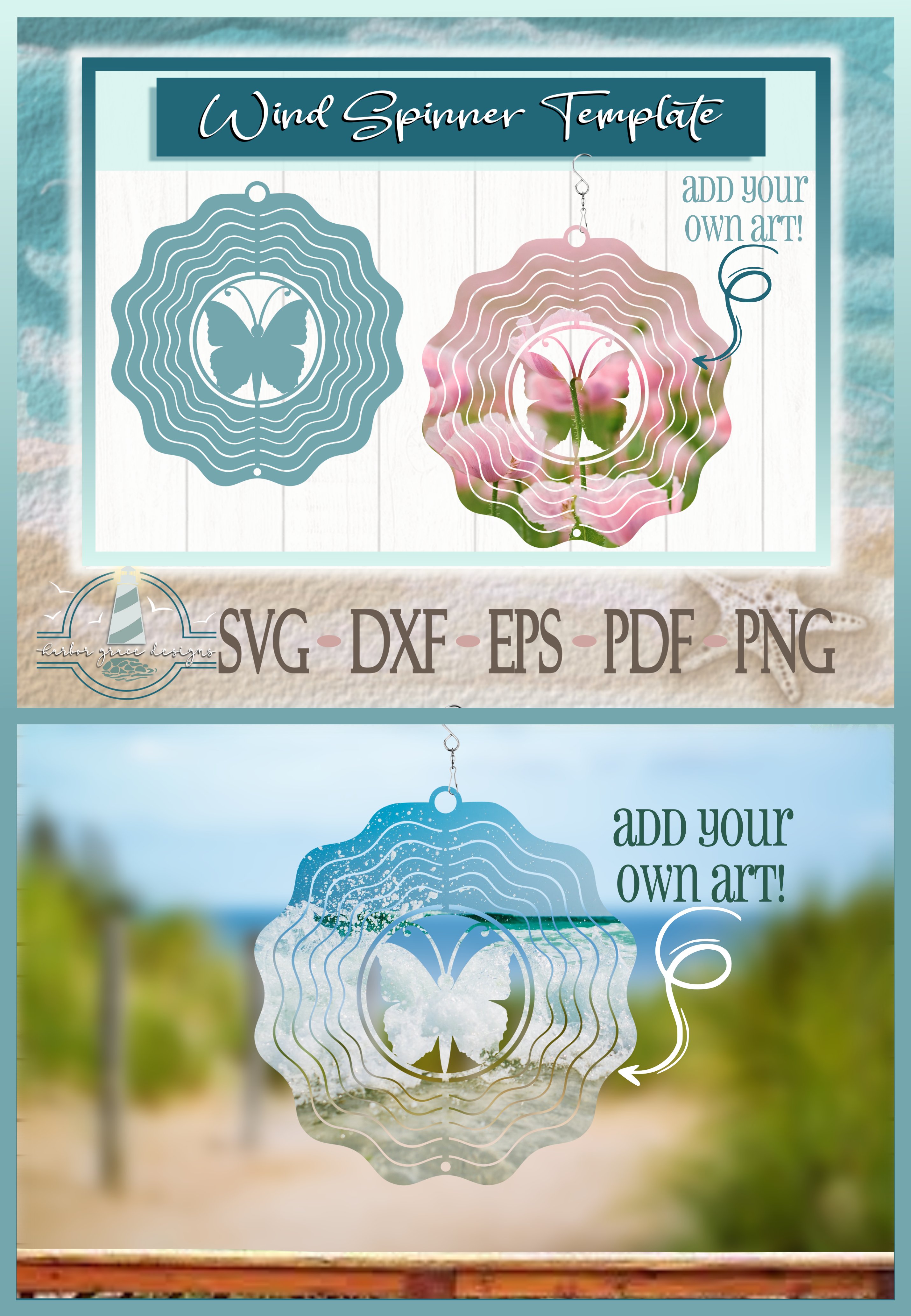 Wind Spinner Template SVG Files