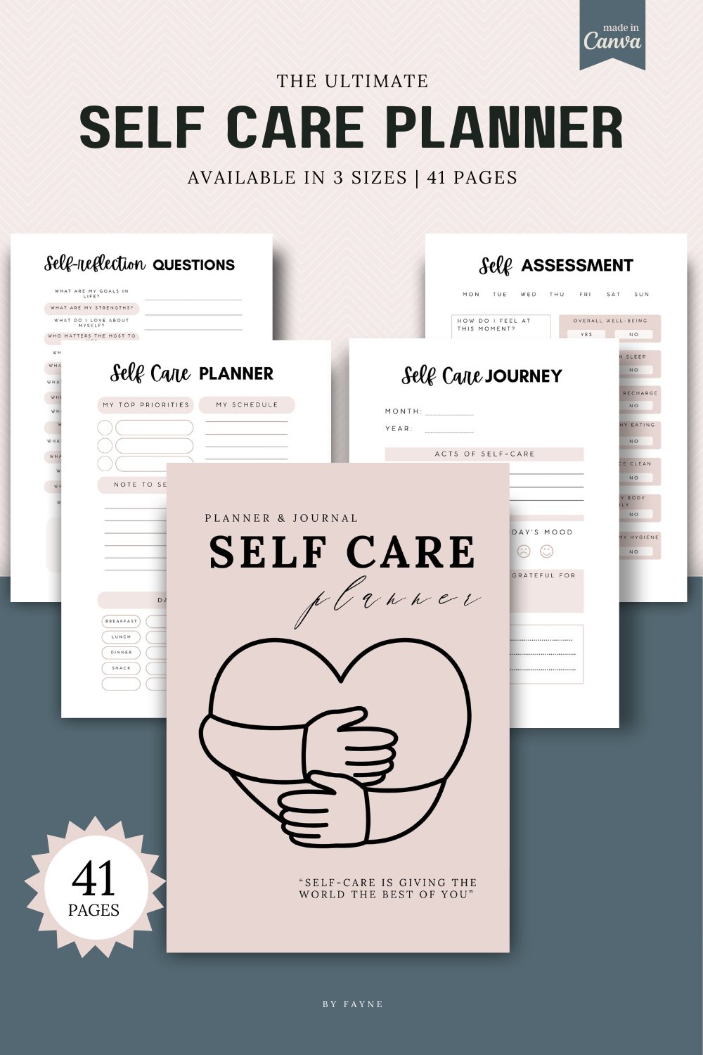Self-Care Planner, A Guide to Wellness
