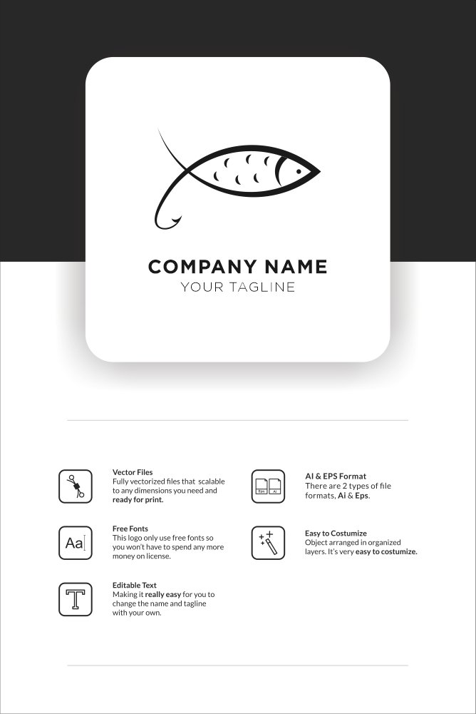 Line Fish Logo (792888)