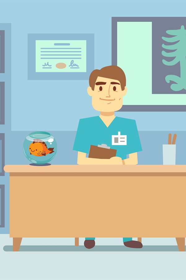 Doctor sitting at the table in medical (892766)