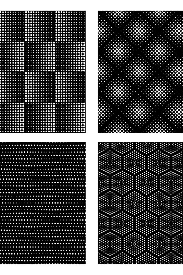Seamless halftone geometric pattern. Dotted texture, abstrac