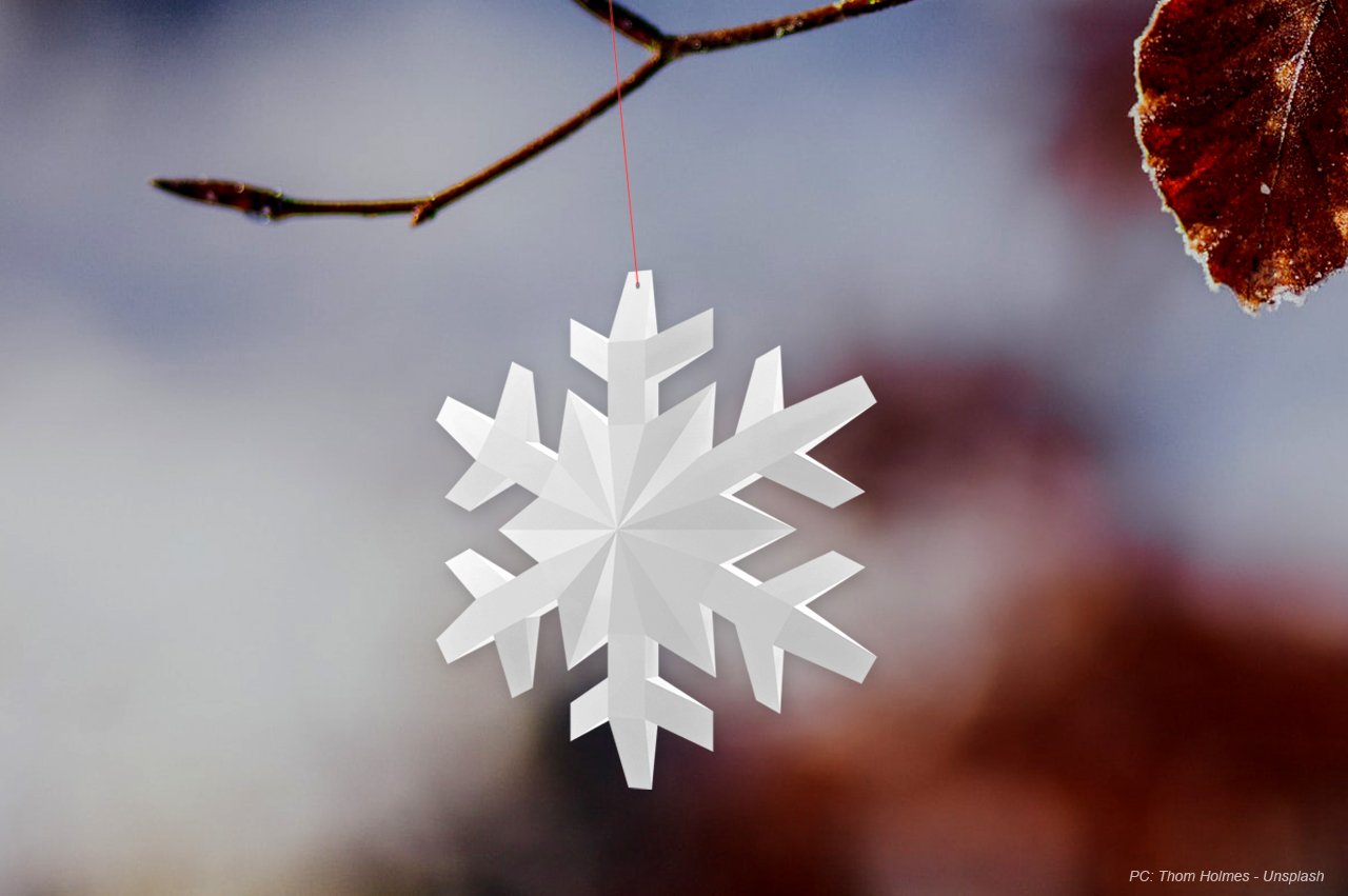 DIY Christmas Snowflake - 3d papercraft