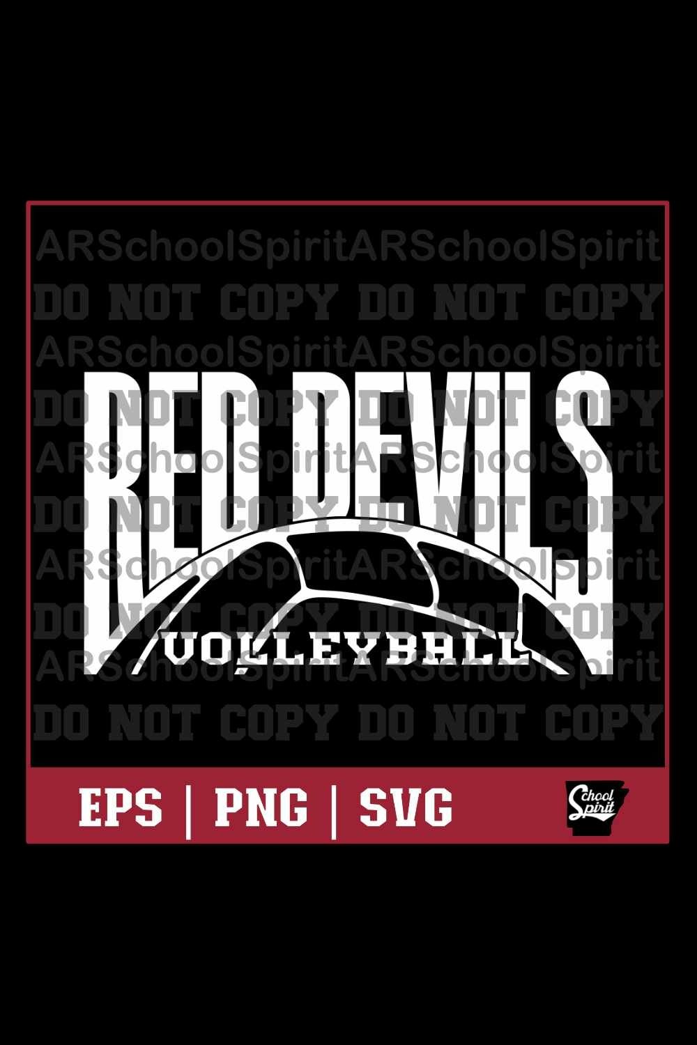 Atkins Red Devils,Mountain Pine Red Devils Volleyball Design