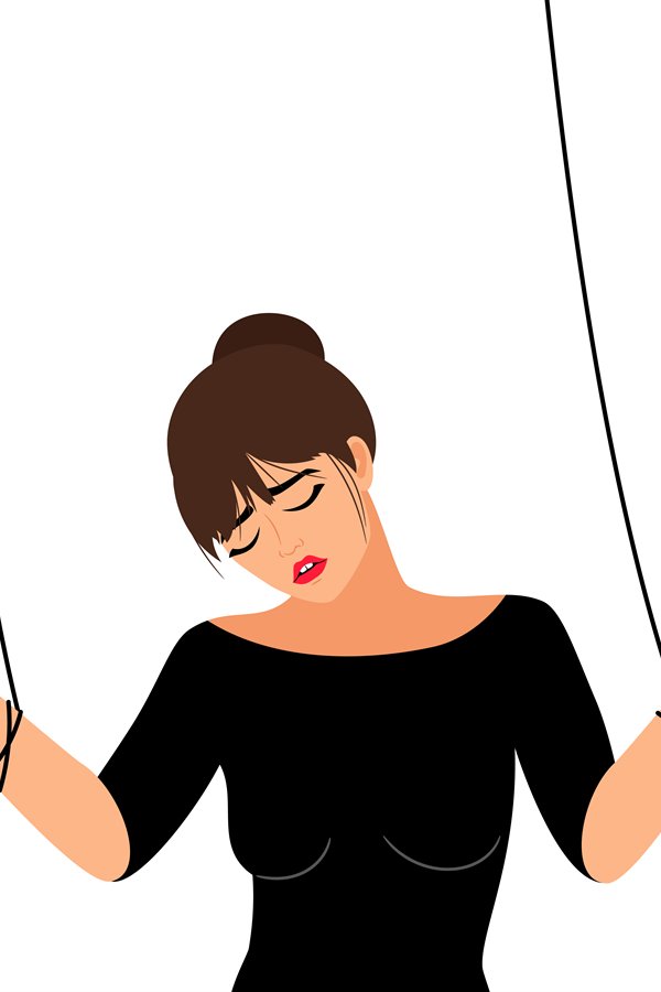 Woman manipulating. Girl toxic relationship manipulation or
