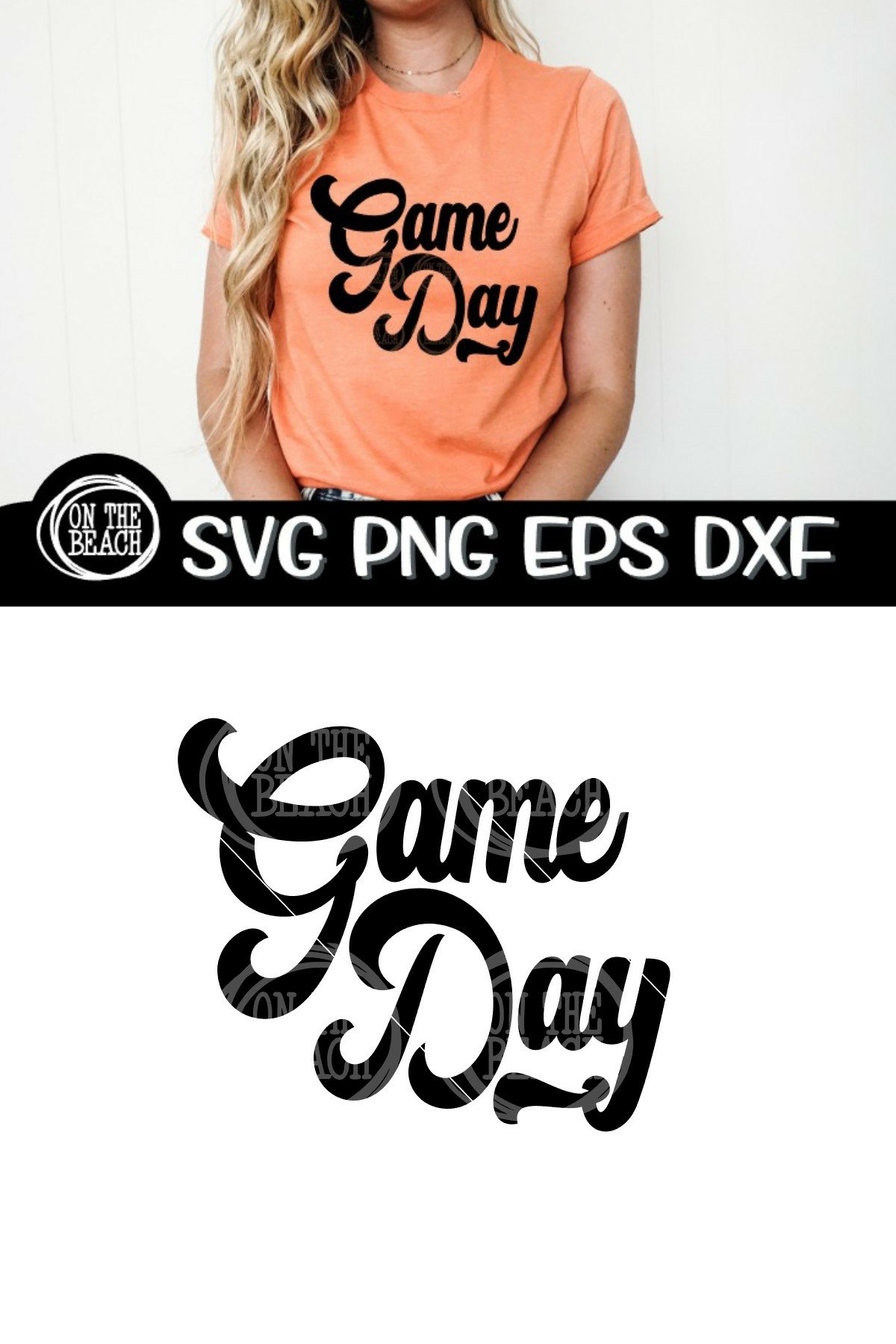 GAME DAY - Retro - Football SVG -SVG PNG EPS DXF