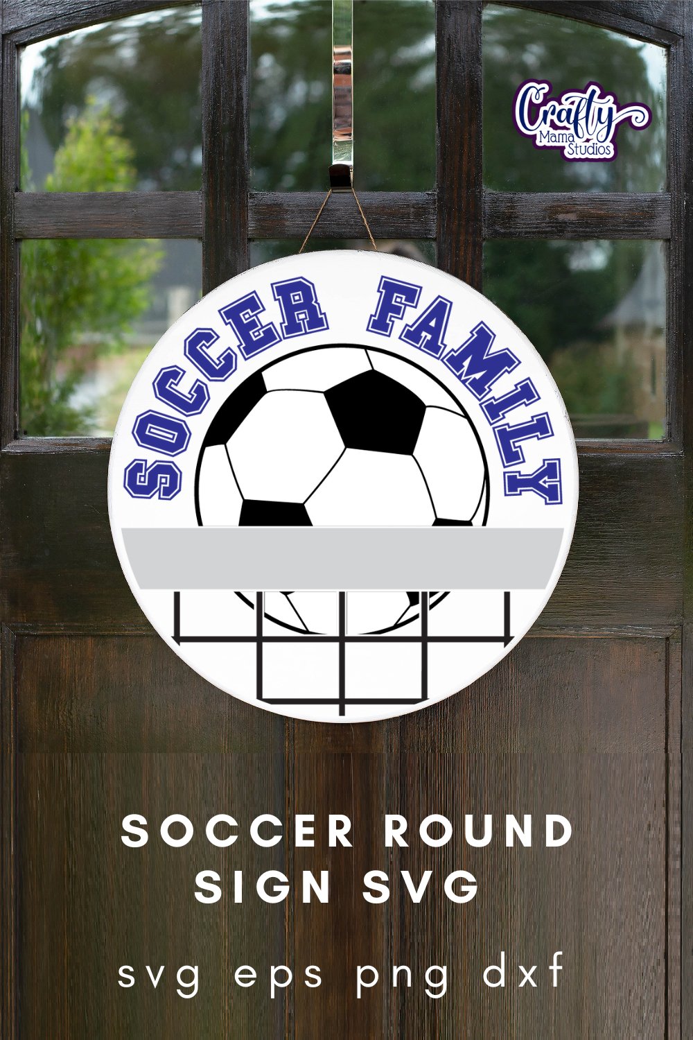 Soccer Svg, Round Sports Sign, Sport Family Door Hanger