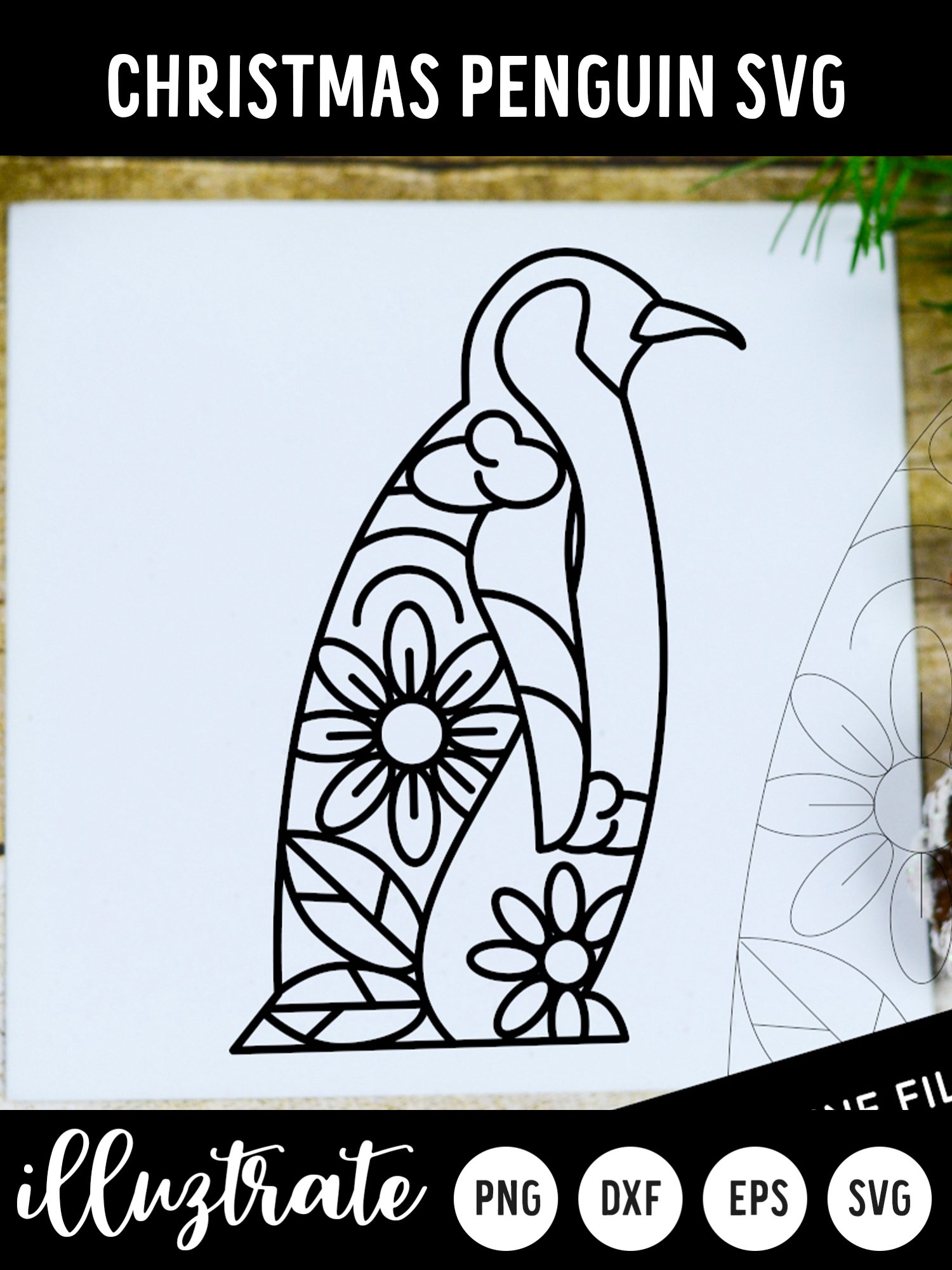 Christmas Penguin SVG