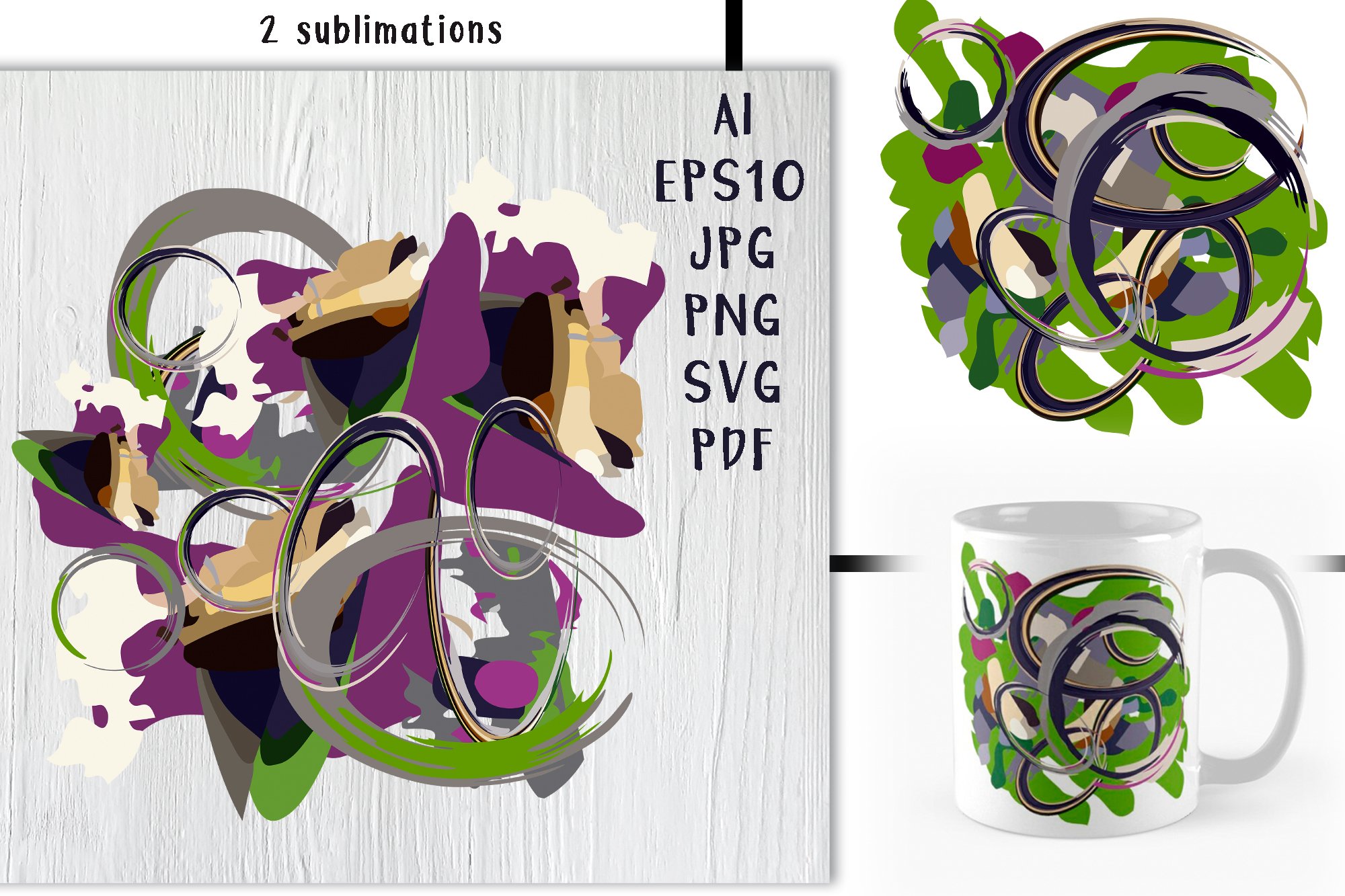 Sublimation design. An abstraction. Picturesque (1407378)