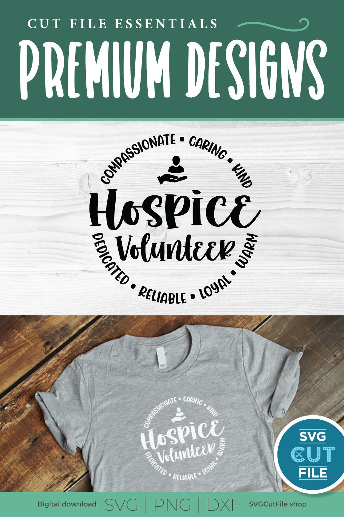 Hospice Volunteer svg to show appreciation