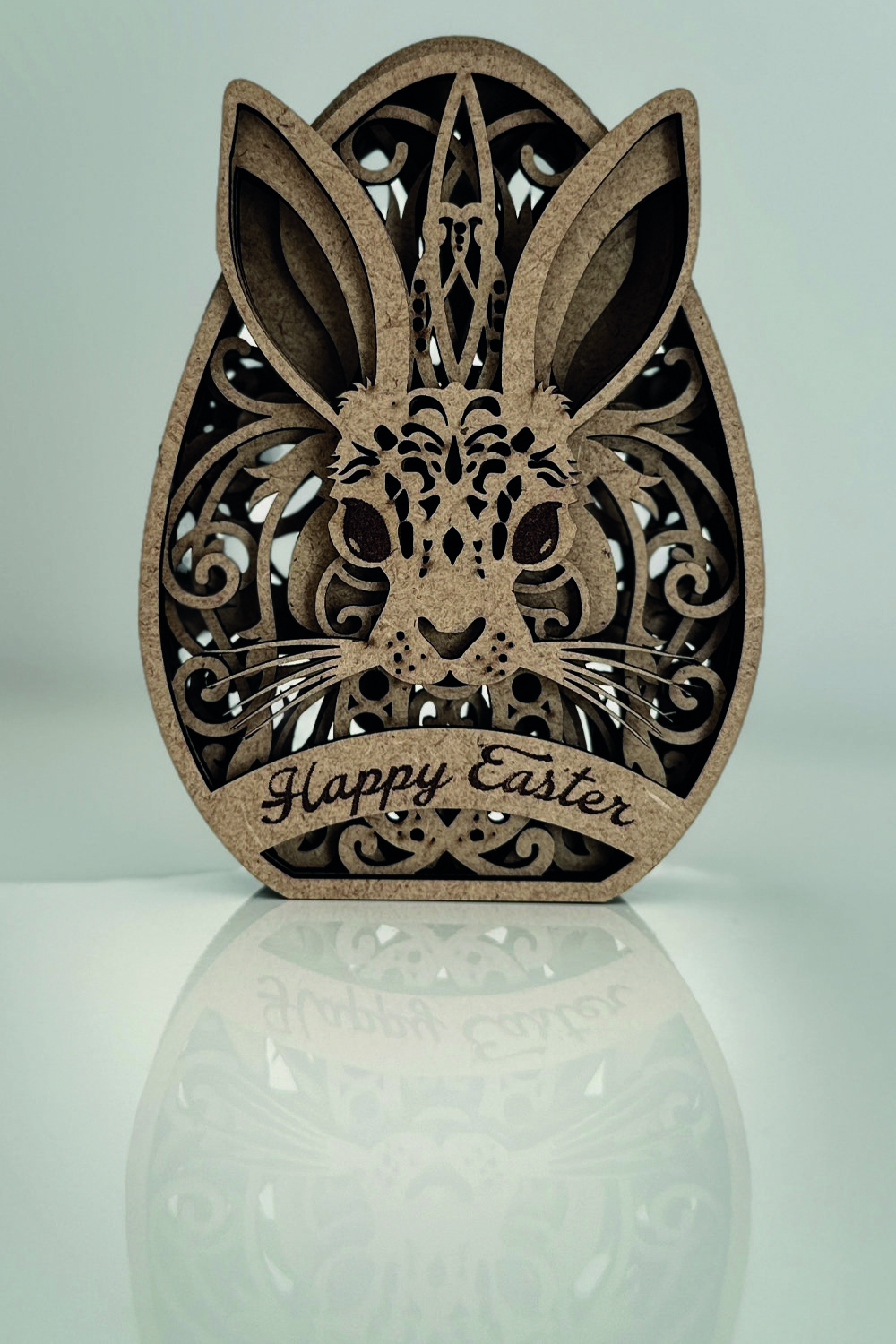 Happy Easter Egg, Multilayer Easter Bunny Decorative