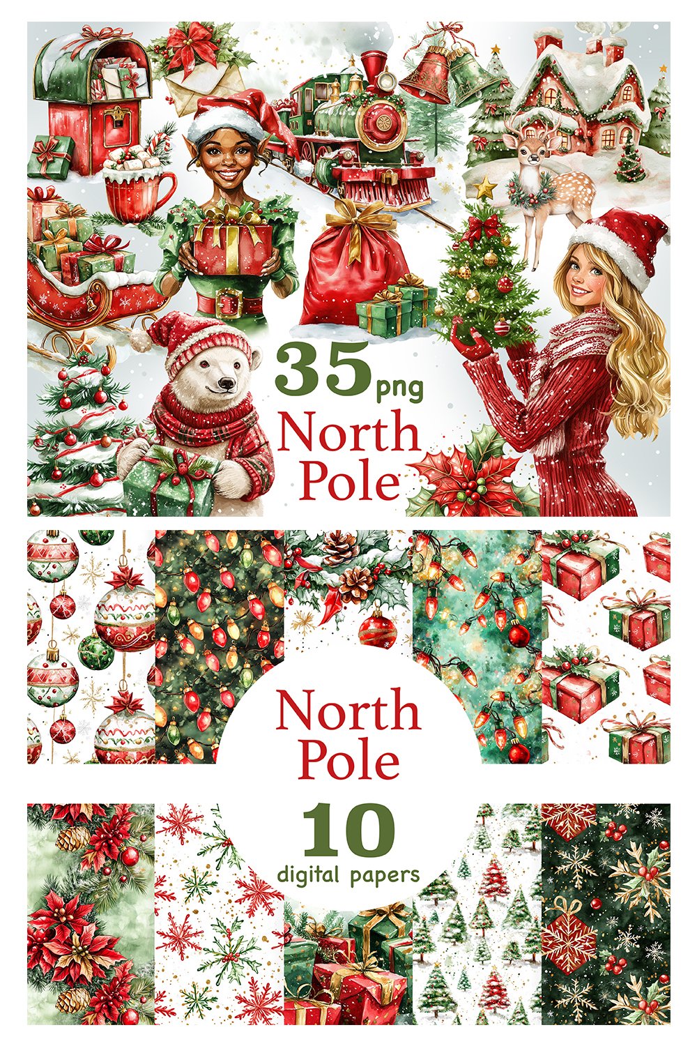 North Pole Clipart | Christmas Graphics PNG Collection