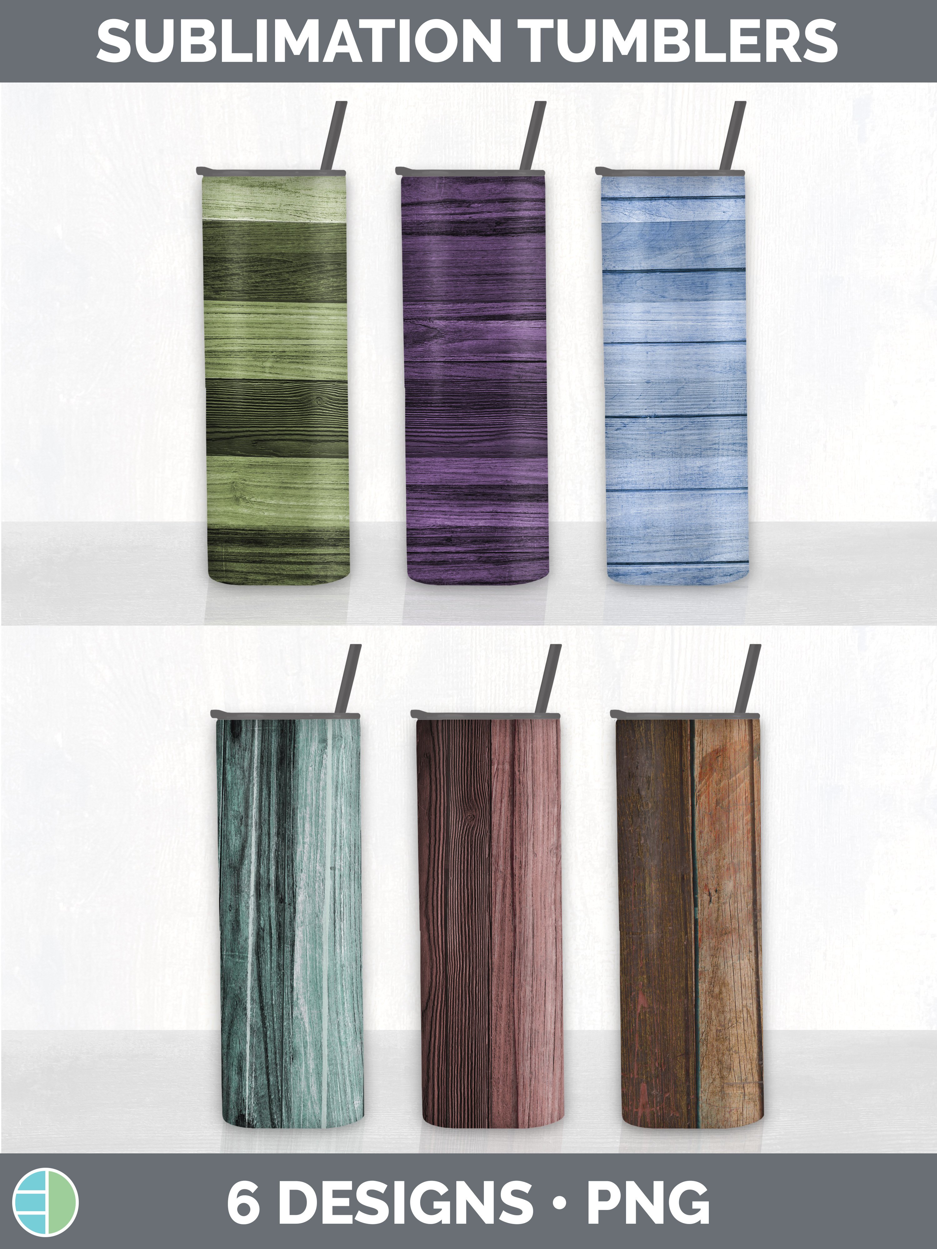 Stained Wood Tumbler Sublimation Bundle