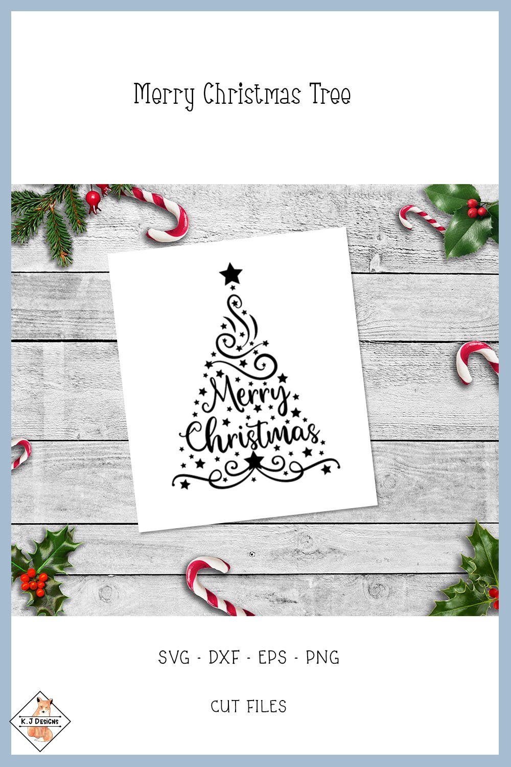 Merry Christmas Tree SVG