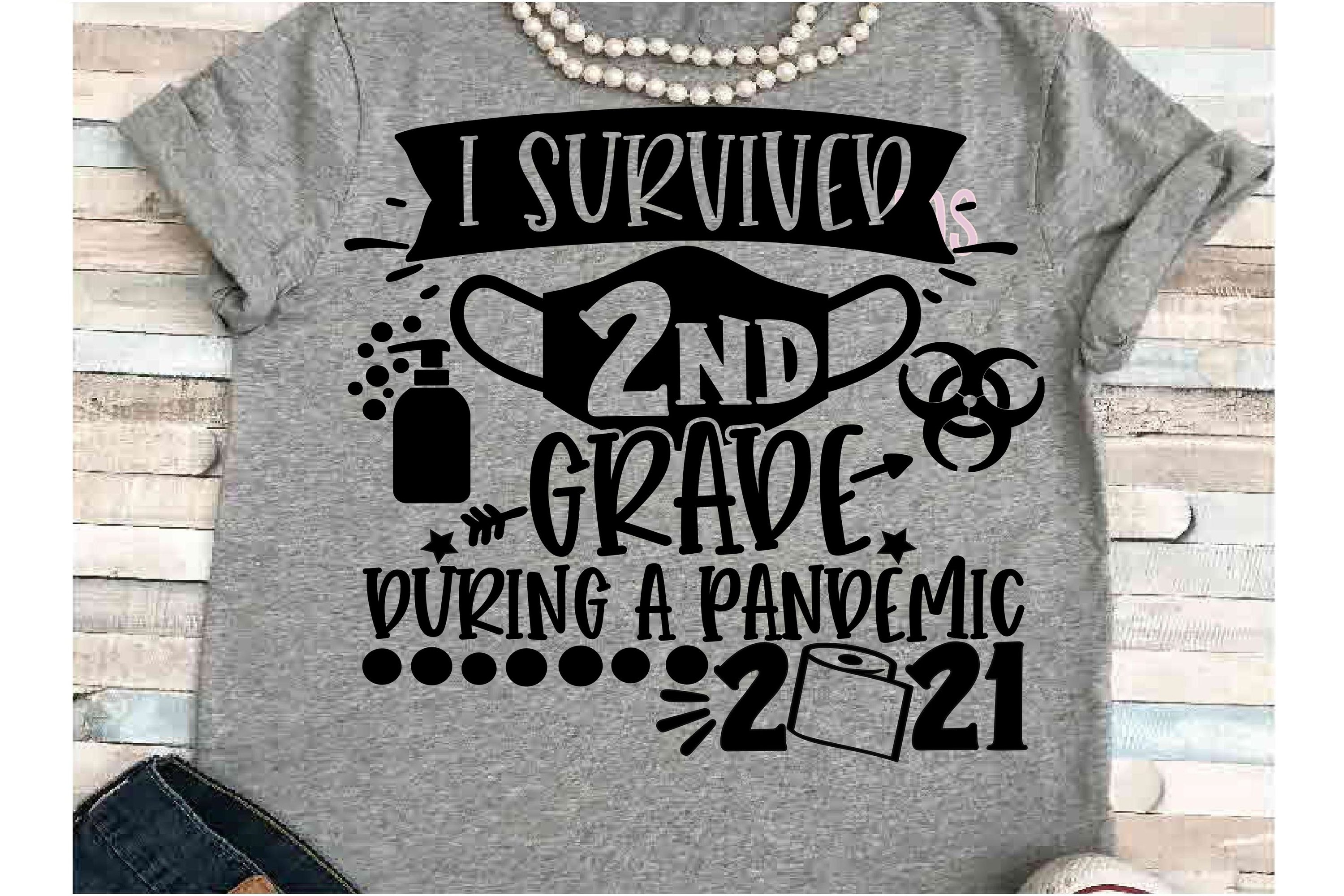 Pandemic svg shirt last day of school face mask 2nd grade