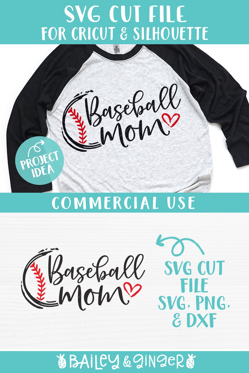 Baseball Mom SVG Cut File For Cricut or Silhouette