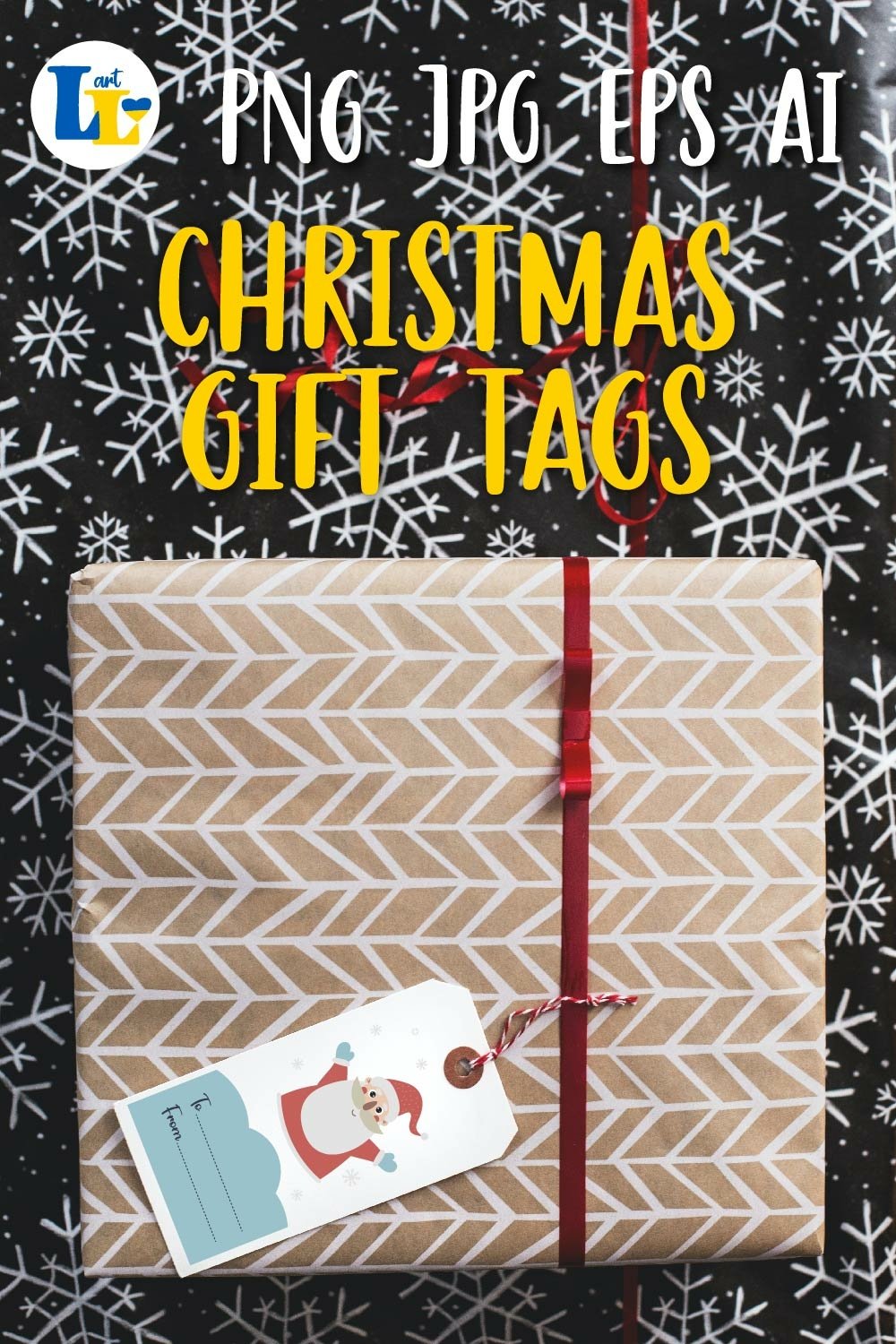 Christmas Gift tags Bundle. Cute New Year Set Template