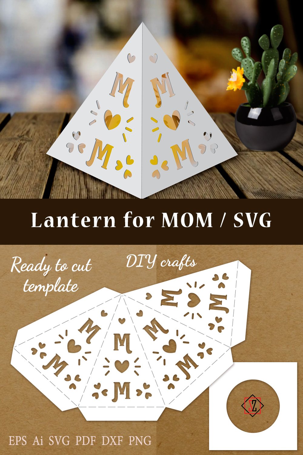 Mom Flashlight Stencil/Paper Cut